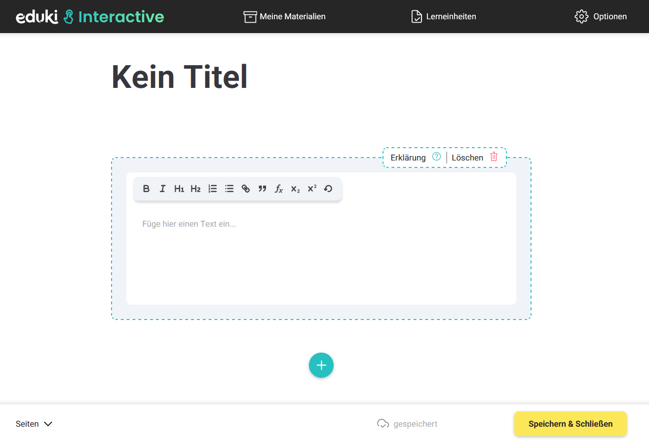 Interactives erstellen – eduki